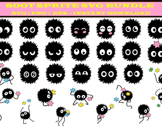 Soot Sprite SVG Bundle: 39 PNG & SVG Designs (digital Download) - Etsy ...