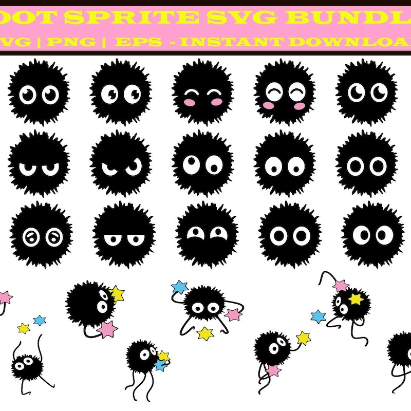 Soot Sprite Svg and Png - Etsy