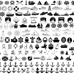 Nautical SVG Bundle: Anchor, Sailing, & More (252 Designs) (digital ...