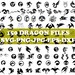 Dragon Silhouette SVG Bundle: 150 Designs (digital Download) - Etsy