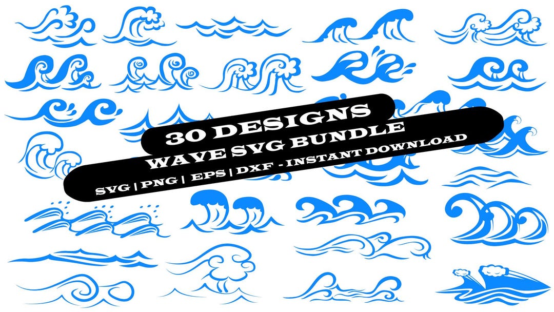 Wave Svg, Wave Bundle Svg, Wave Cut Files , Wave Clipart , Wave Cricut ...