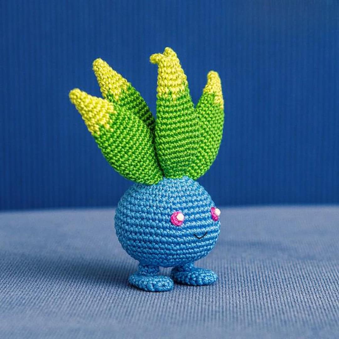 Oddish Pokémon Amigurumi Crochet Pattern Pixelatedpalsstudio - Etsy