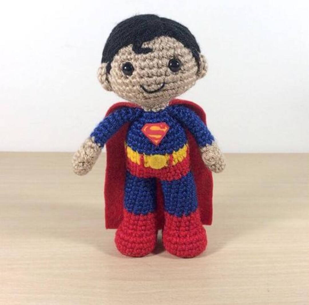 Superman Amigurumi Crochet Pattern | Superhero Plush Toy | PDF Digital ...