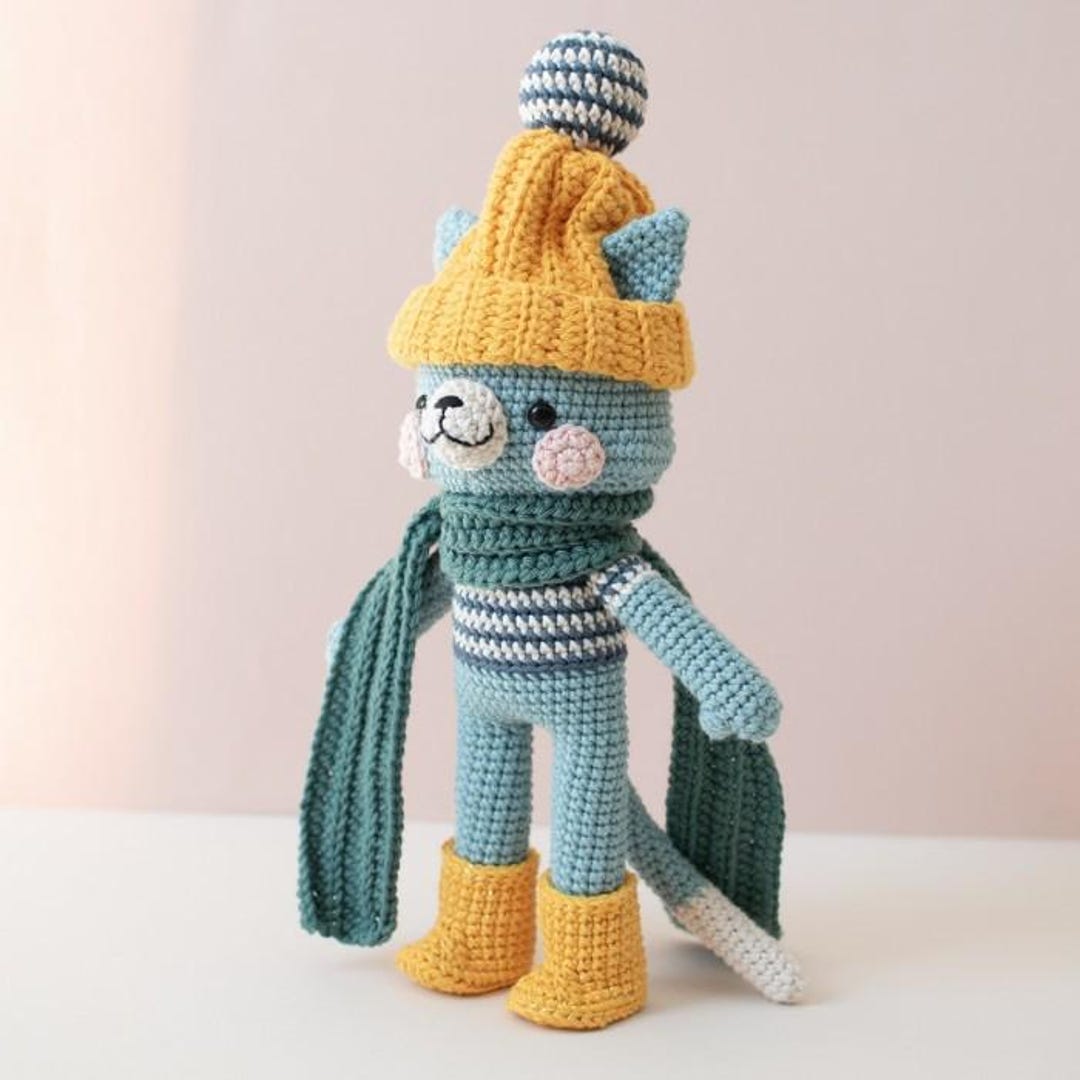 Lenny Cat Amigurumi Crochet Pattern Digital PDF Guide Meet Lenny Cat ...