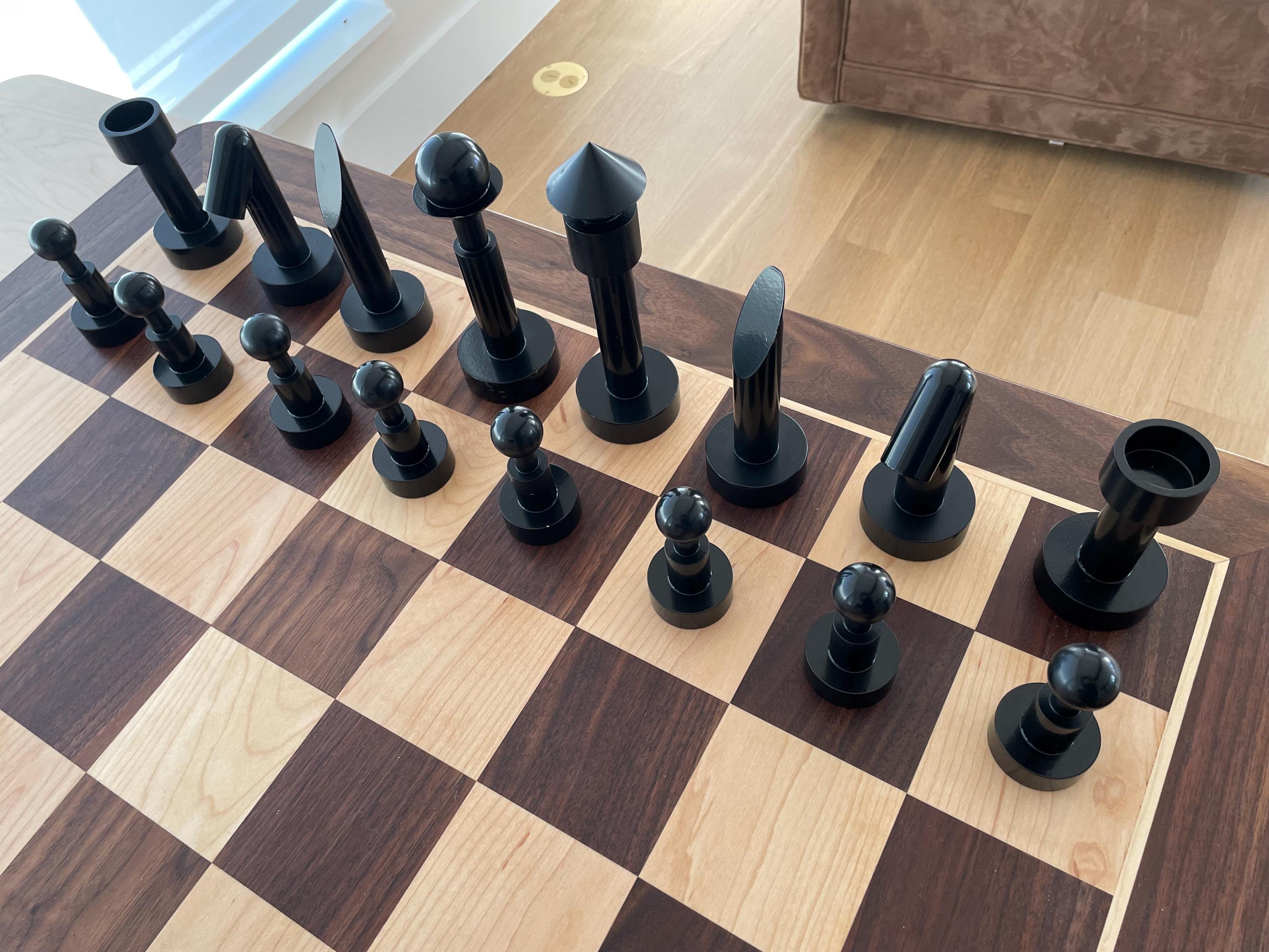 Modern Contemporary Chess Set (large) - Etsy