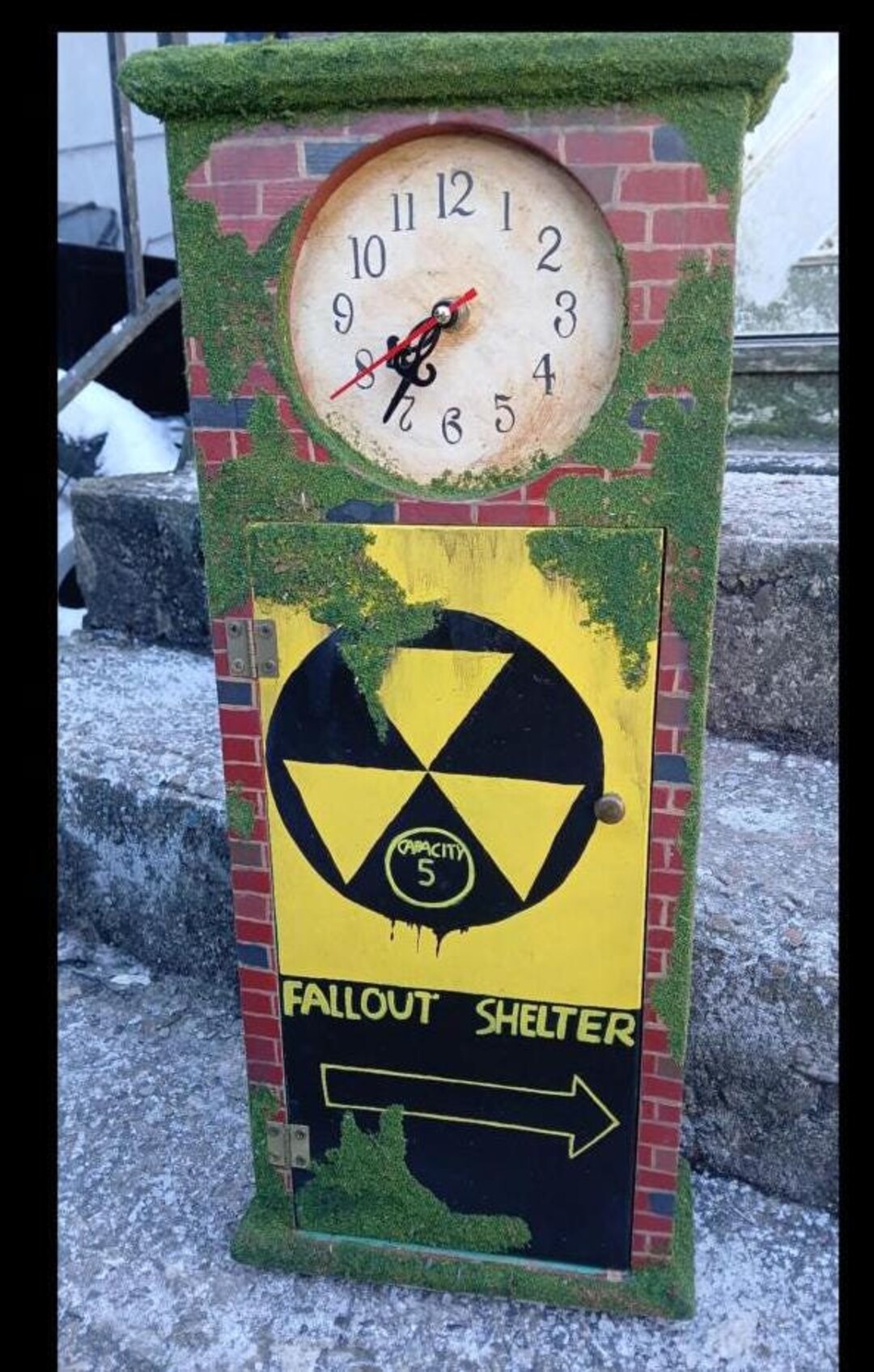 Abandoned Fallout Shelter Themed Clock and Miniature Diorama - Etsy