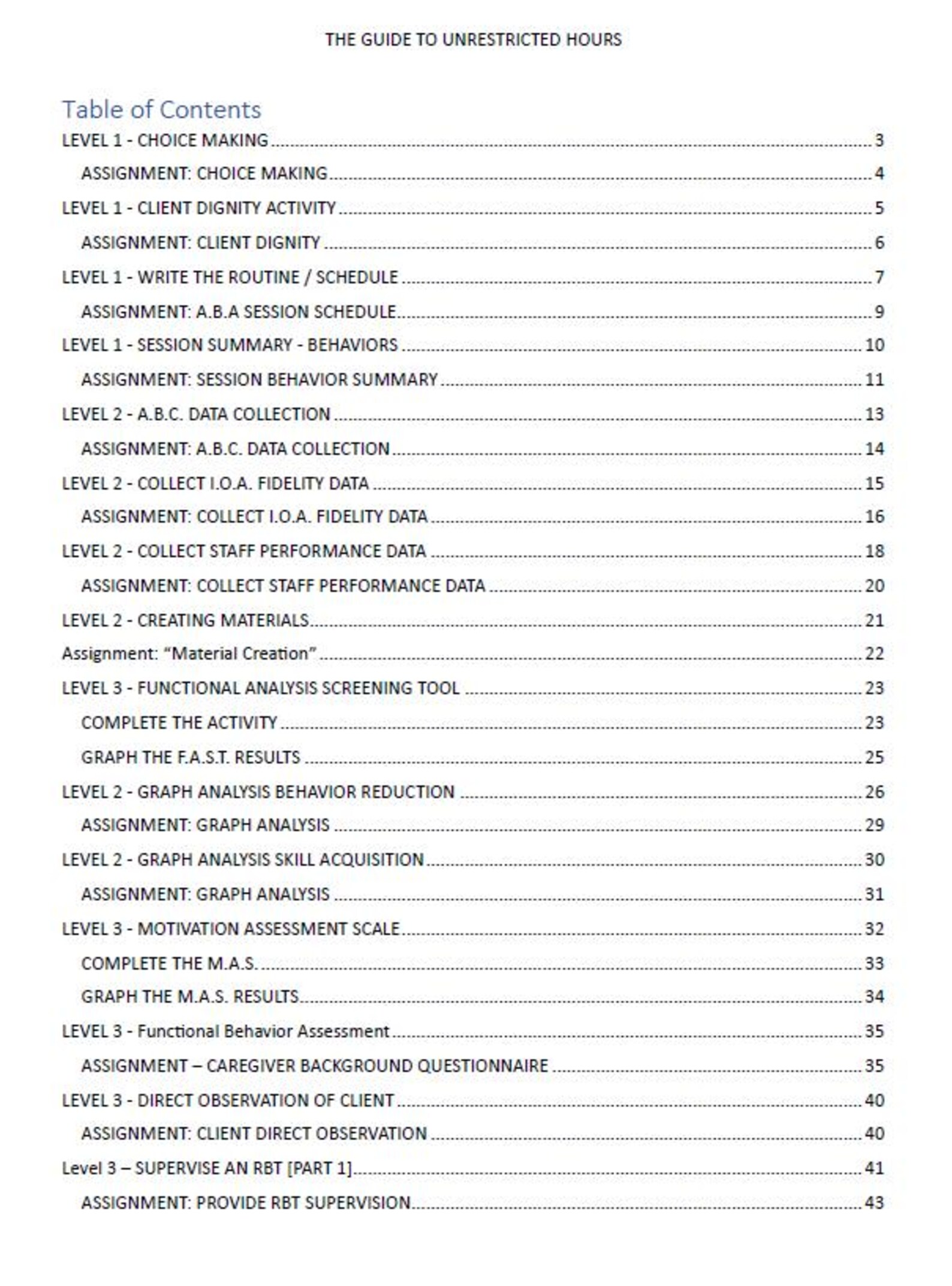 A Guide to BACB Unrestricted Hours - Etsy
