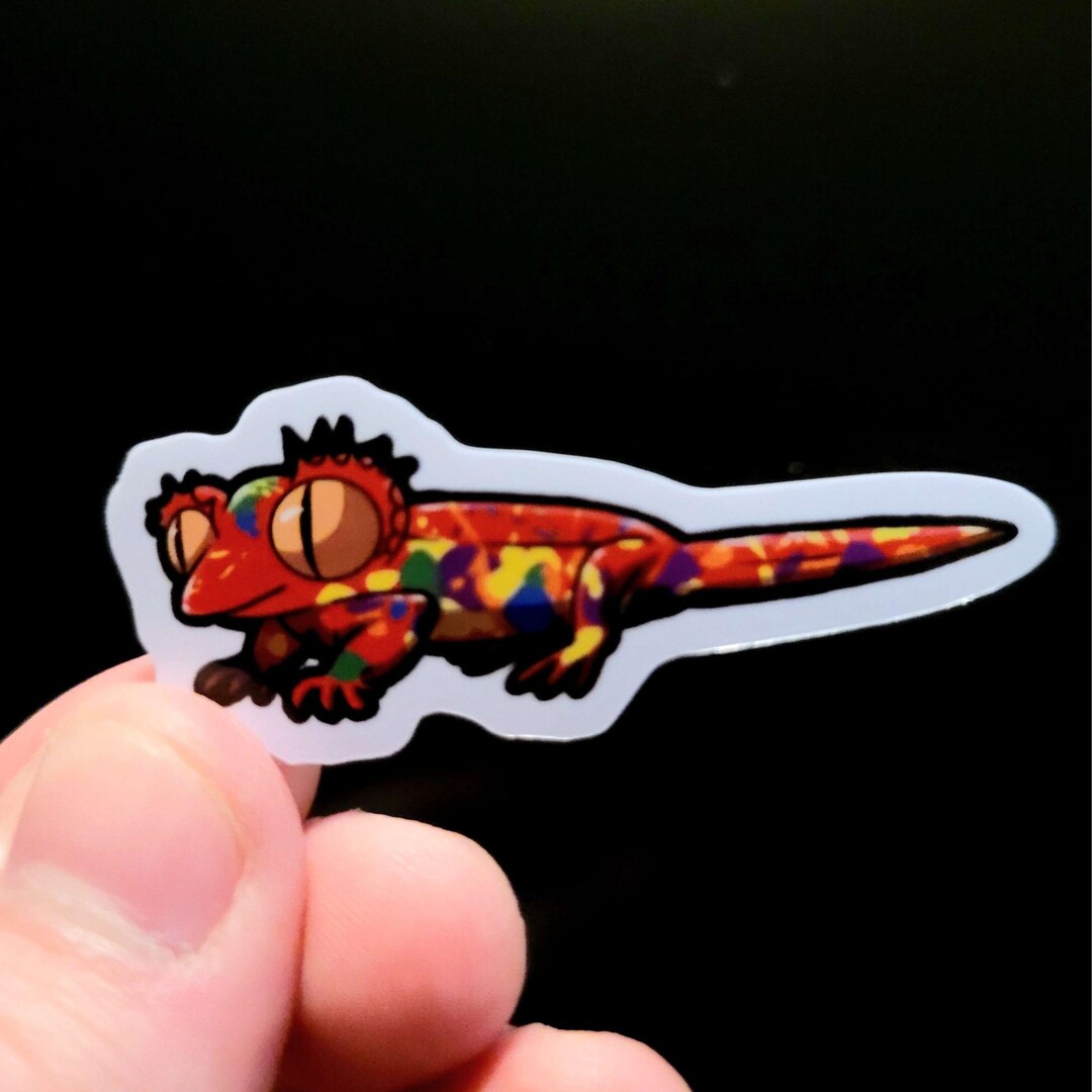 Classic Rainbow Pride Lizard Stickers, LGBT Flag, Cute Reptile Gift ...