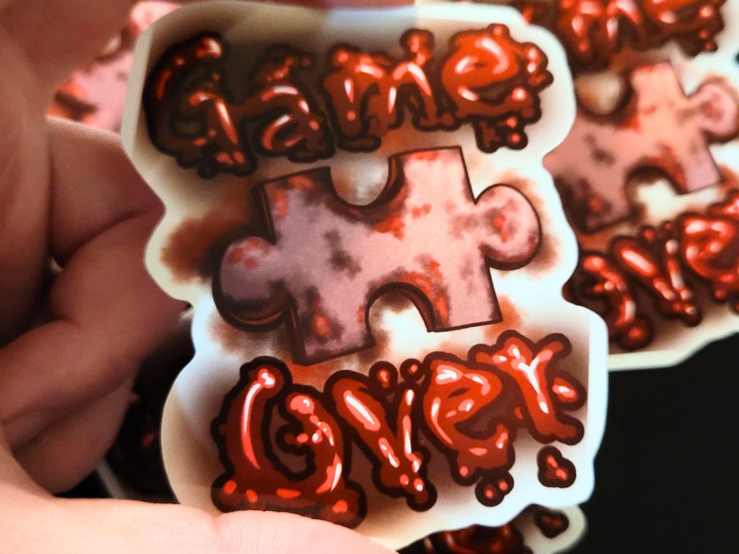 Saw Sticker Game Over Jigsaw John Kramer Bloody Puzzle Piece Horror ...