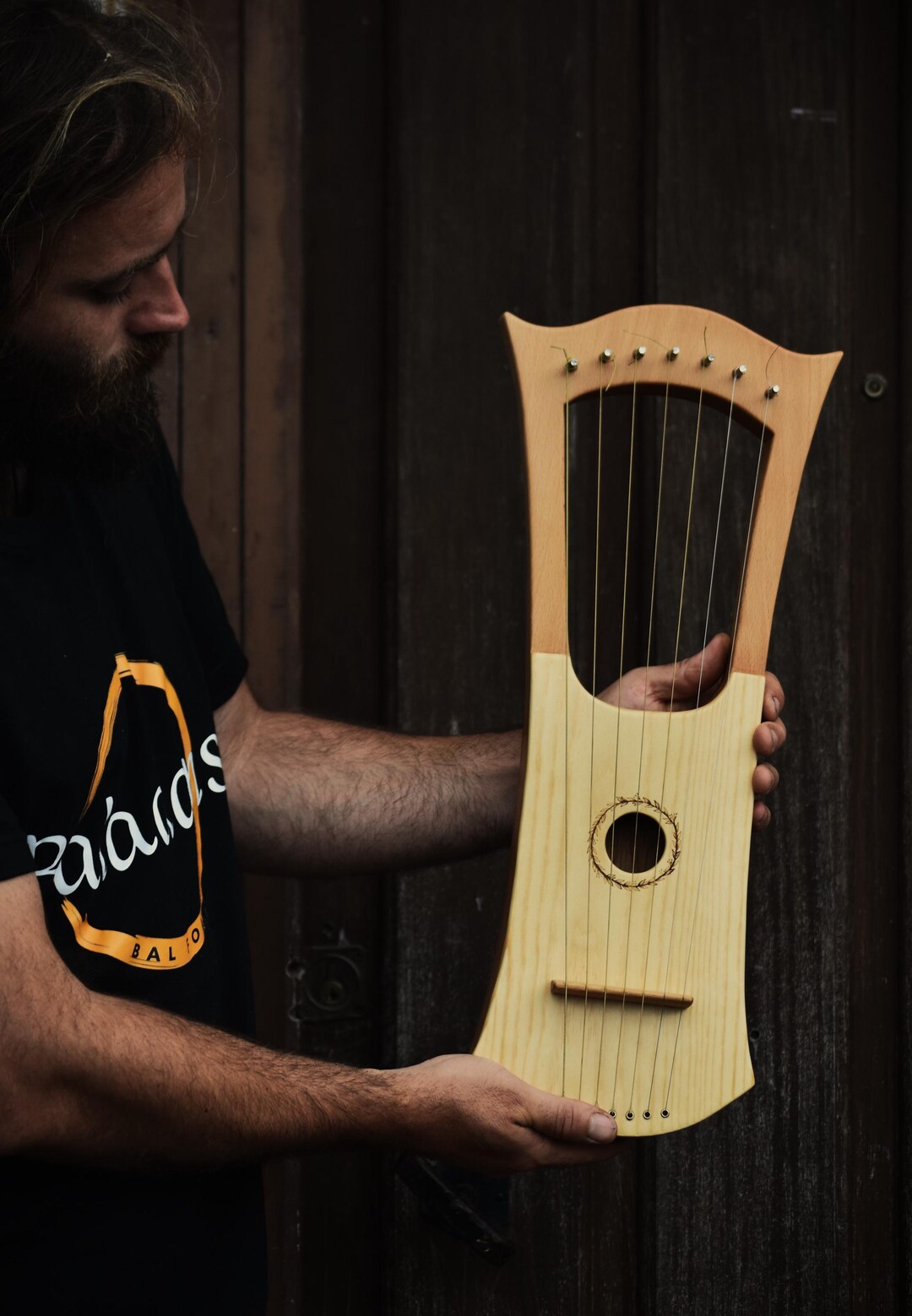 Anglo-saxon Inspired Lyre. Anglo-saxon Lyre / Medieval Lyre - Etsy