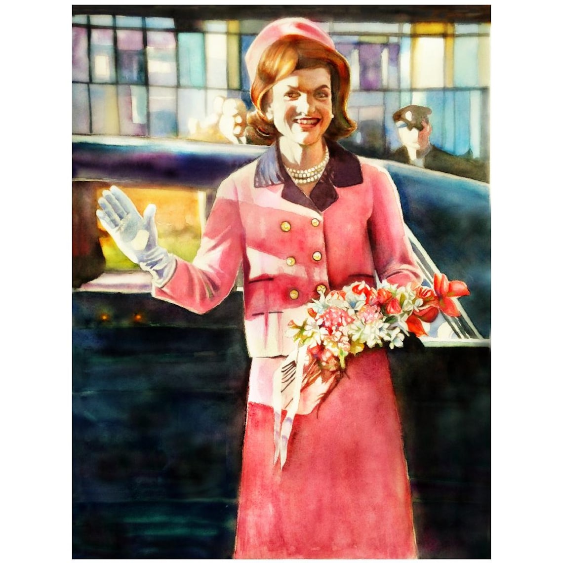 Hillary Clinton, Watercolor Portrait, Print From Original Painting ...