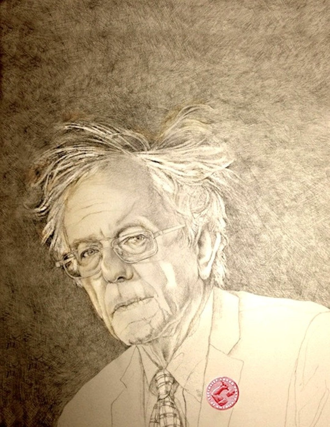 Bernie Sanders, Custom Portrait, Print From Original Pencil Drawing ...