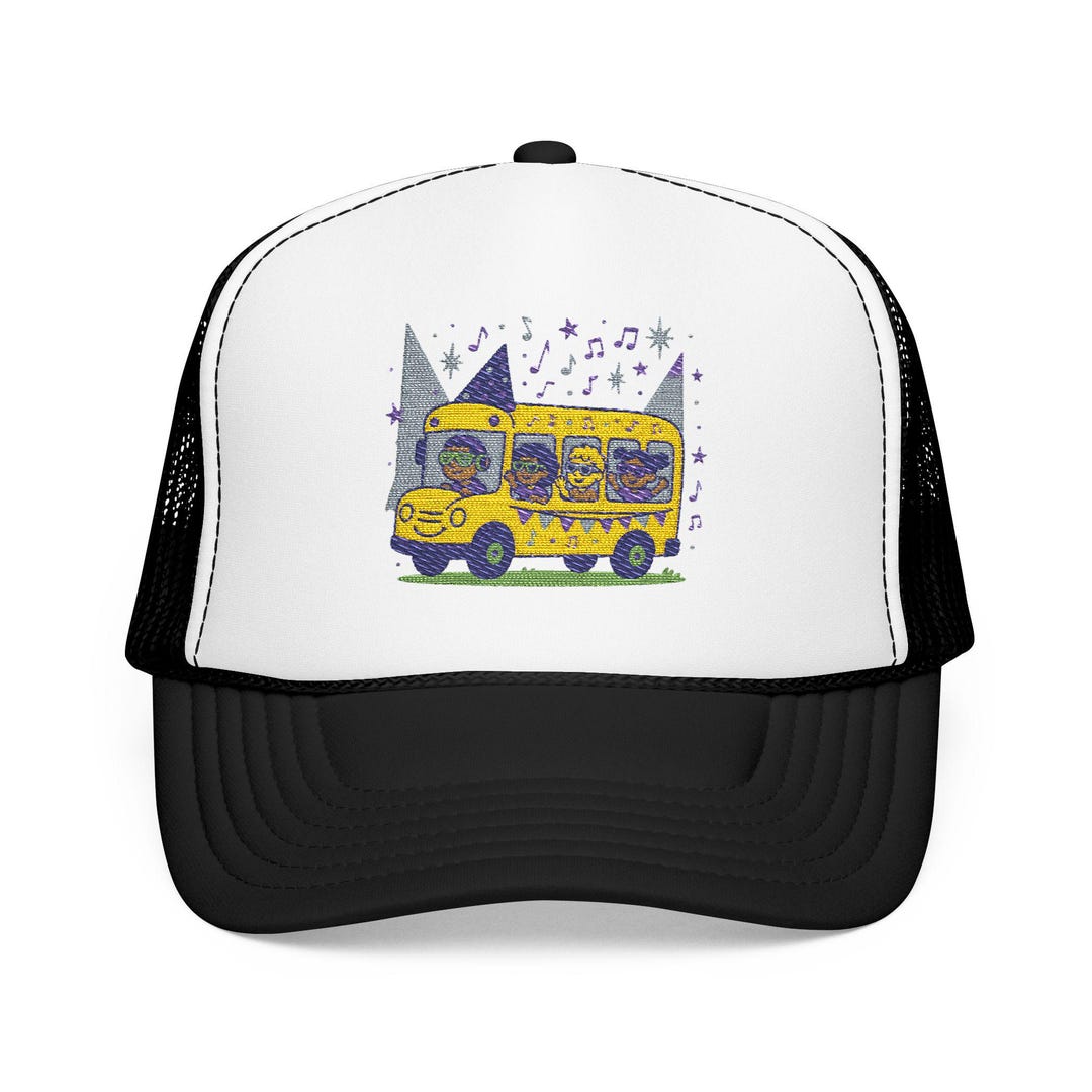 Lenny Pearce Wheels on the Bus Toddler Rave Foam Trucker Hat - Etsy