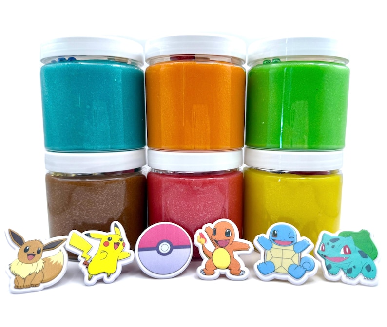 Pokémon Inspired 4oz to 8oz Playdough Jars. - Etsy