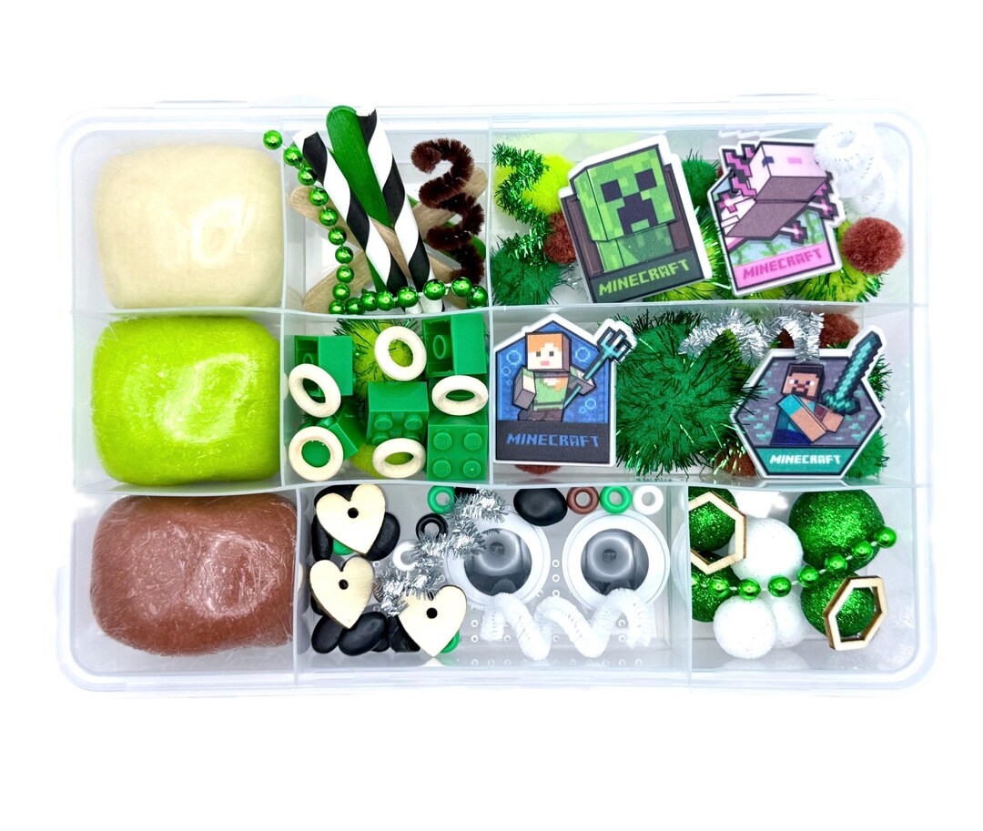 Mine Craft Game Chicken Jockey Inspired Playdough Box, Play Dough Kit ...