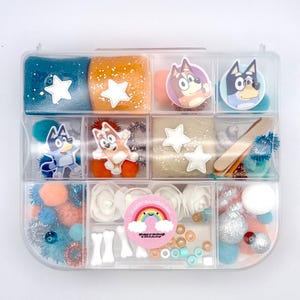Bluey Playdough Box, Playdough Jars, Play Dough Kit, Bluey Birthday ...