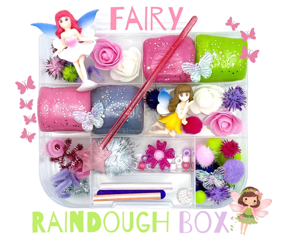 Fairy Playdough Box, Fairy Playdough Kit, Play Dough Box Kit, Girl ...