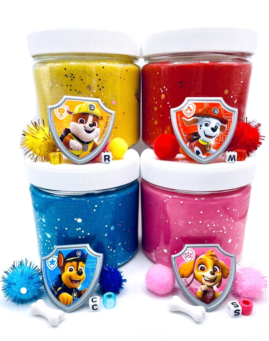 Paw Patrol Inspired 4oz or 8oz Playdough Jars. - Etsy