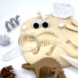 Dino Fossil 8oz Playdough Jars, Dinosaur, Fossil, Play Dough Kit ...