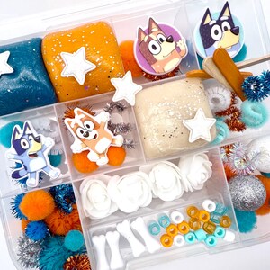 Bluey Playdough Box, Playdough Jars, Play Dough Kit, Bluey Birthday ...