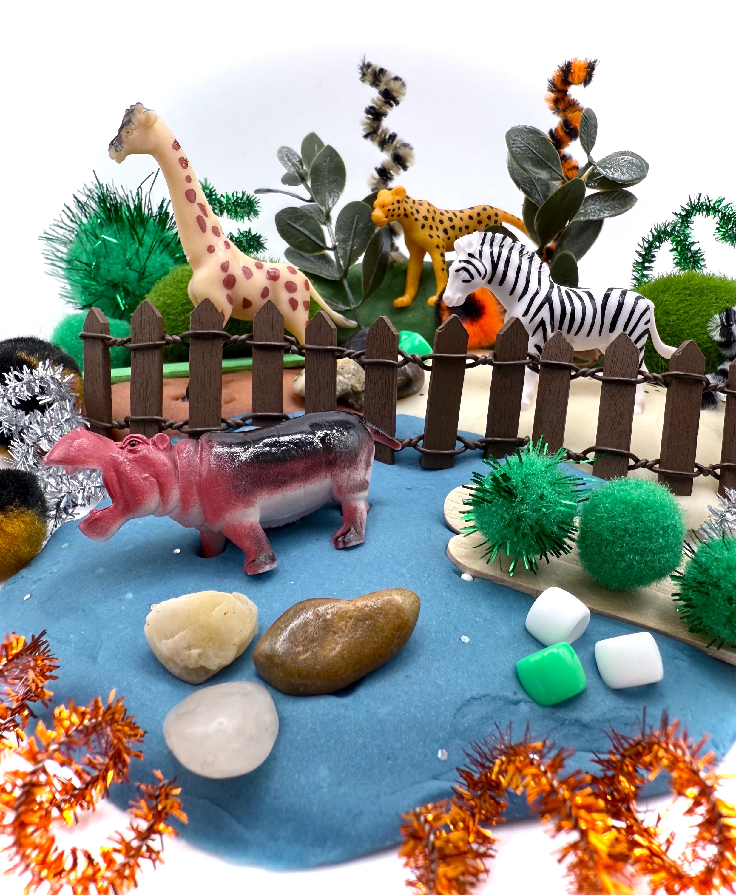 Safari Animal Playdough Box, Zoo Animal, Safari, Play Dough Box Kit ...