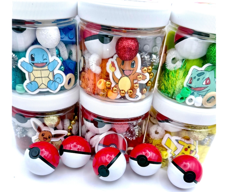 Pokémon Inspired 4oz to 8oz Playdough Jars. - Etsy