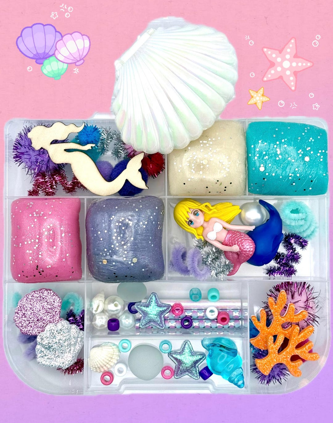 Mermaid Playdough Box. - Etsy