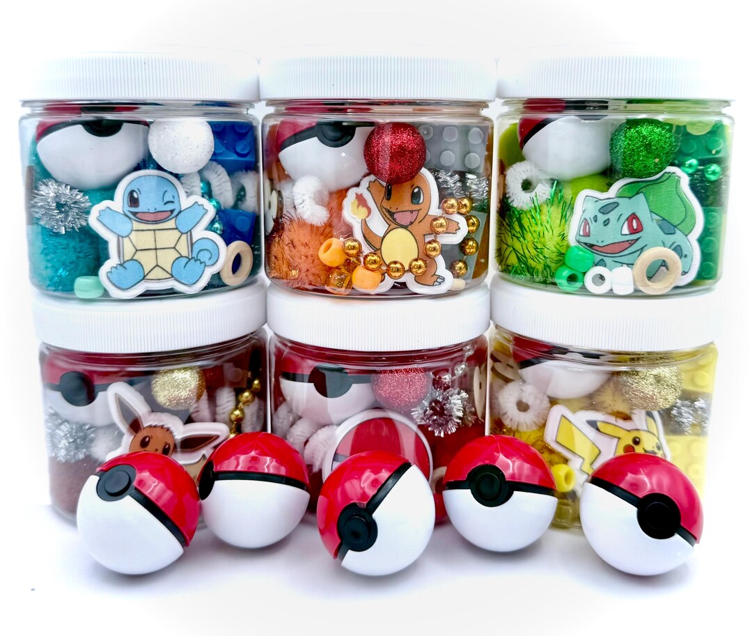 Pokémon Inspired 4oz to 8oz Playdough Jars. - Etsy
