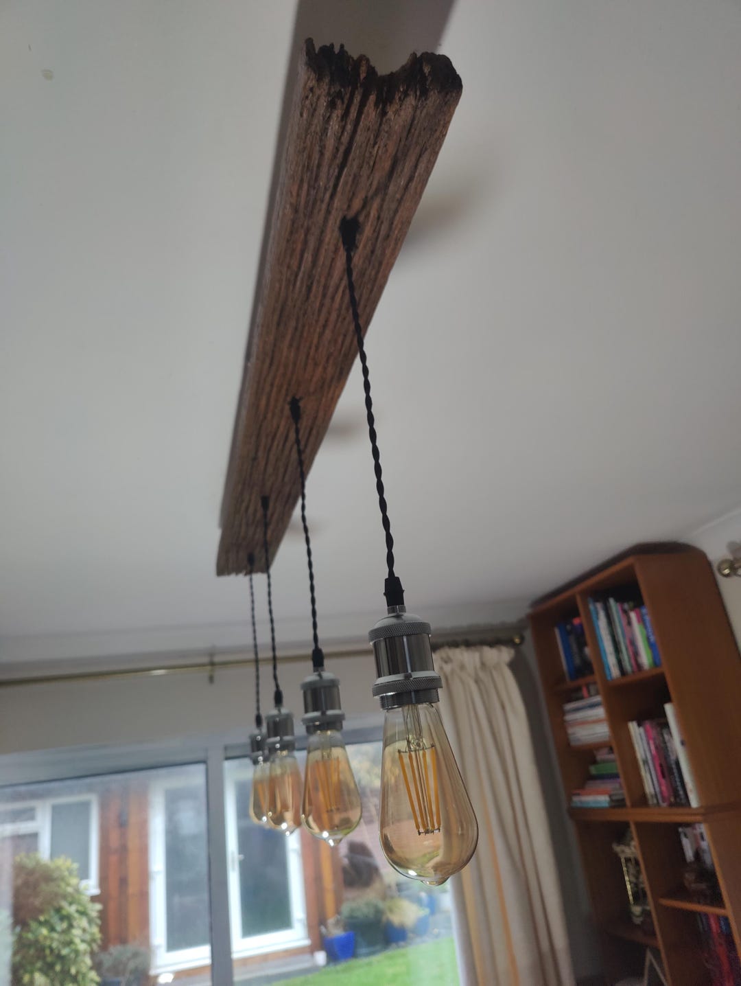 Reclaimed Brighton Pier Wood Chandelier, Adjustable Pendant Lighting - Etsy