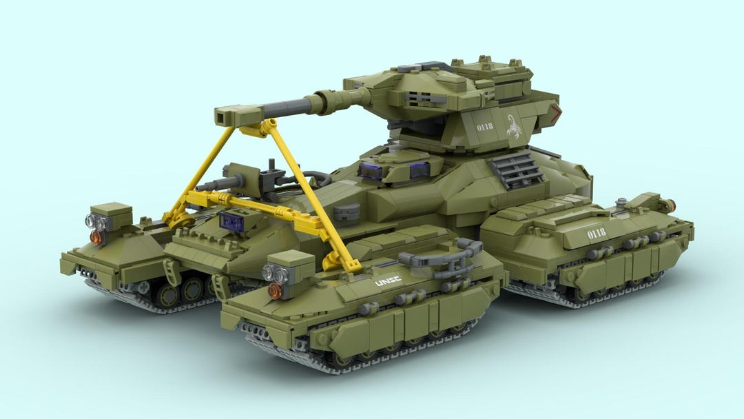 MOC Lego Halo Scorpion Tank PDF Instructions With Digital Parts List ...