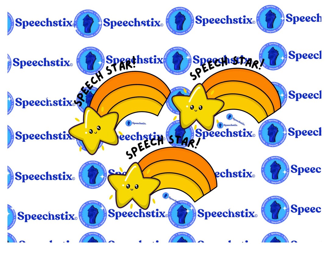 Speech Star Sticker - Etsy