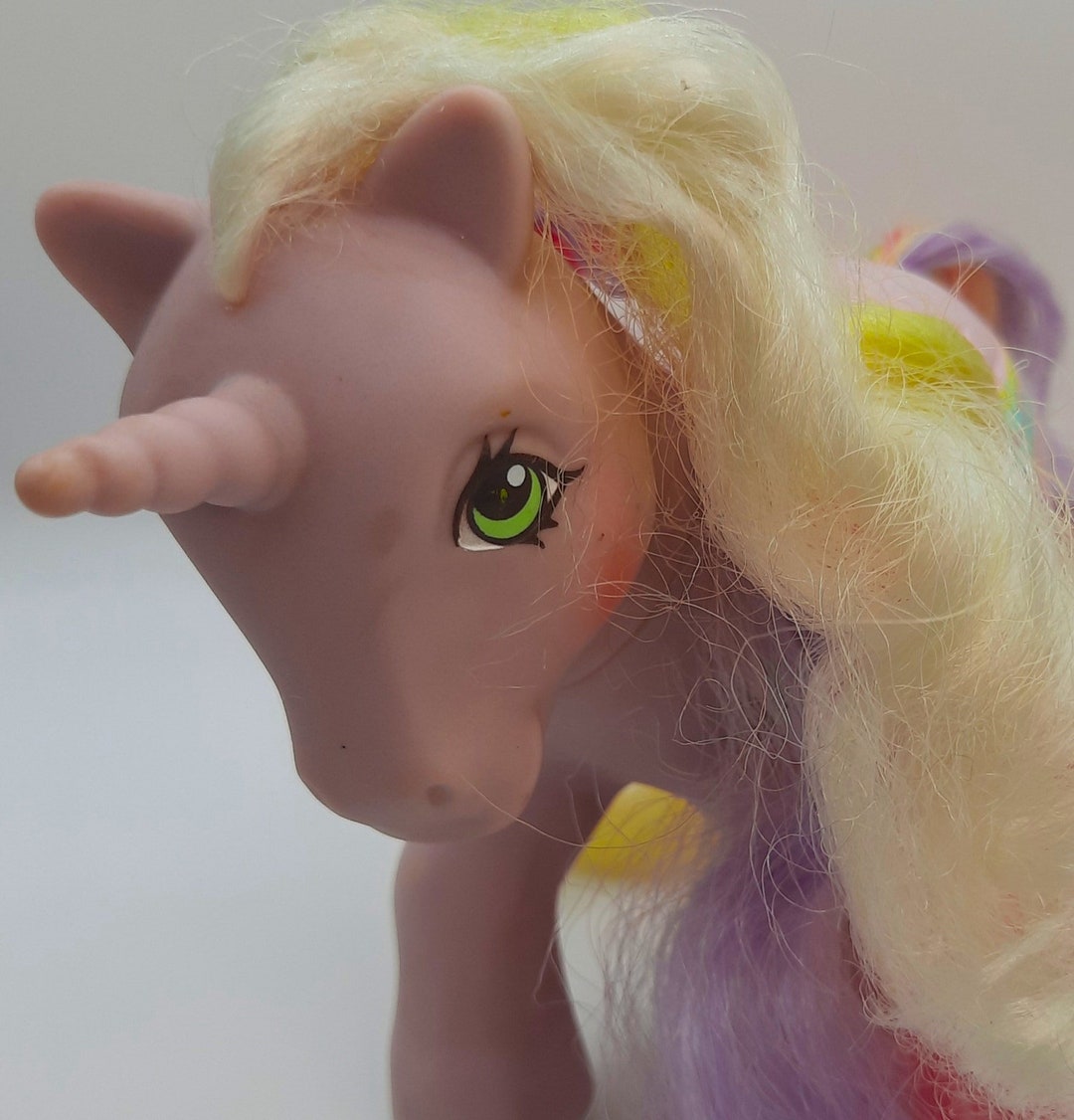 Vintage G1 My Little Pony Streaky Rainbow Curl Hasbro MLP Rare HTF - Etsy