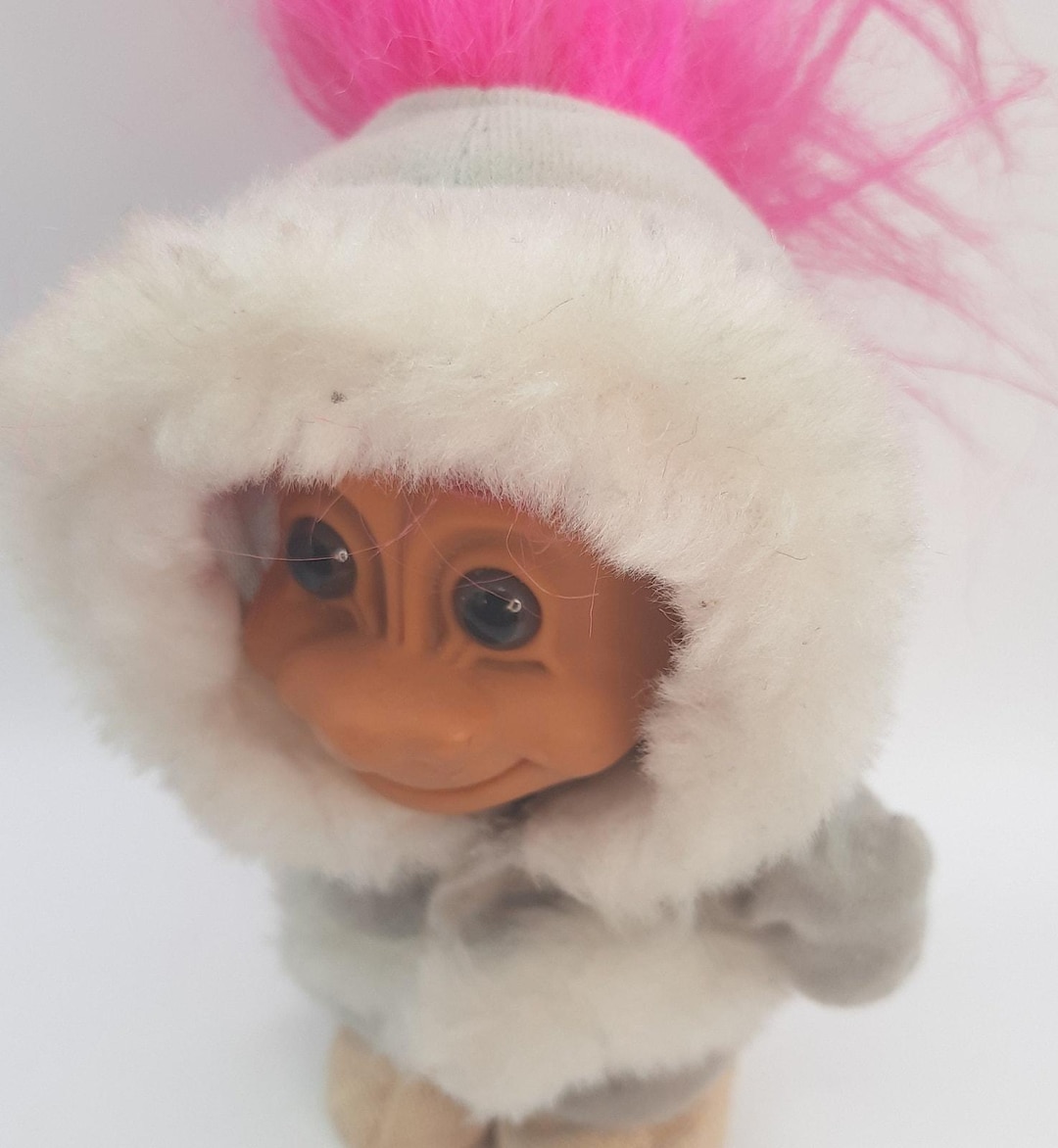 Vintage Russ Troll Doll 5" Eskimo Iceland Around the World Pink Hair - Etsy