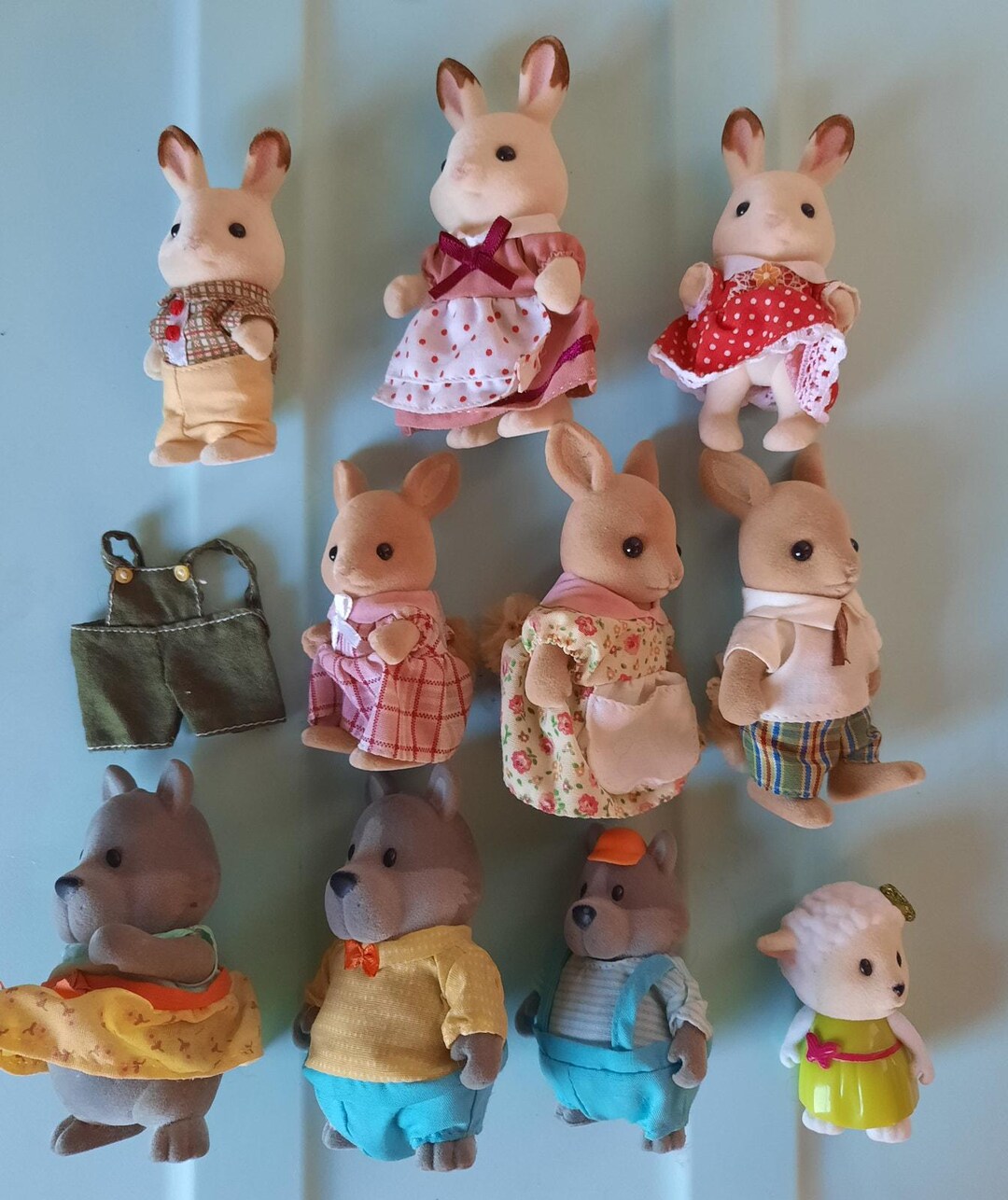 Vintage Calico Critters Lot Figures Sylvanian Families Lil Woodzeez 11 ...