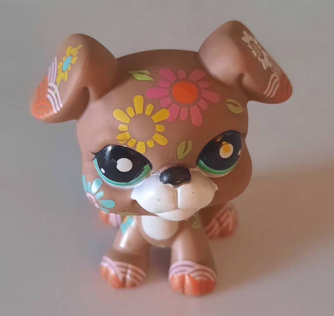 Authentic Littlest Pet Shop Boxer 1840 Dog Figure Hasbro LPS - Etsy