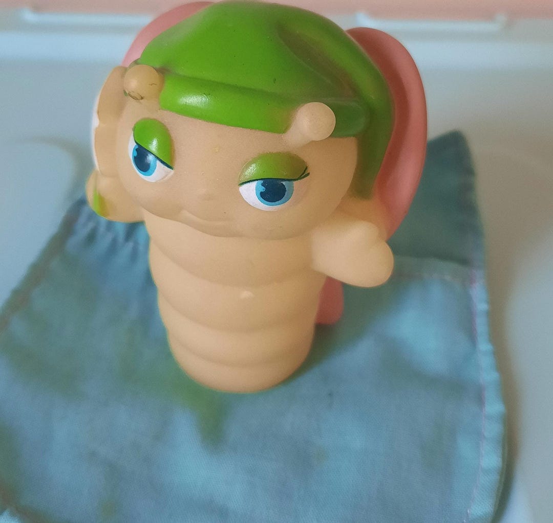 Vintage Glo Friends Glo Butterfly Sleeping Bag Figure Glow Worm ...