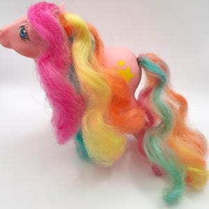 Vintage G1 My Little Pony Stripes Rainbow Curl Hasbro MLP Rare HTF - Etsy
