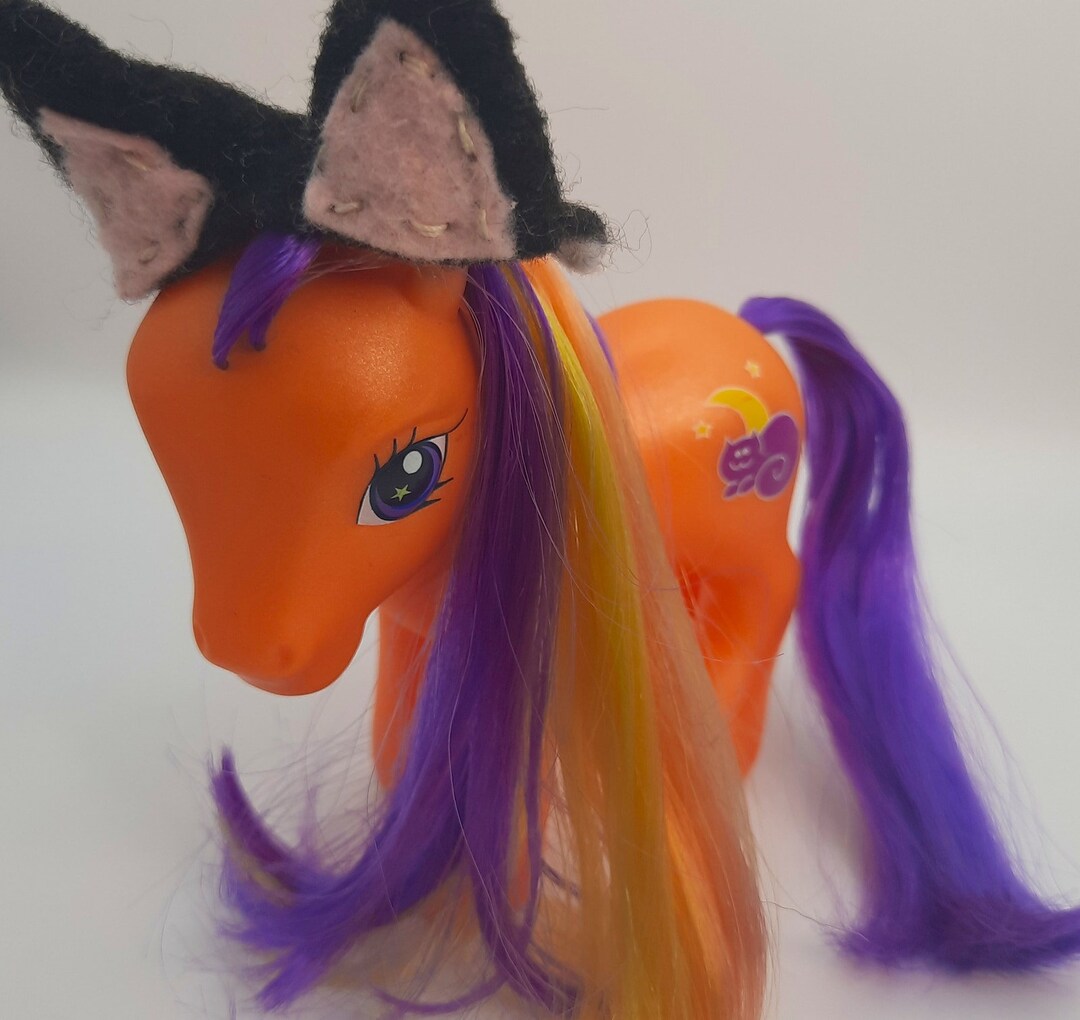 G3 My Little Pony Pumpkin Tart Cat Ears Halloween Holiday Hasbro MLP ...