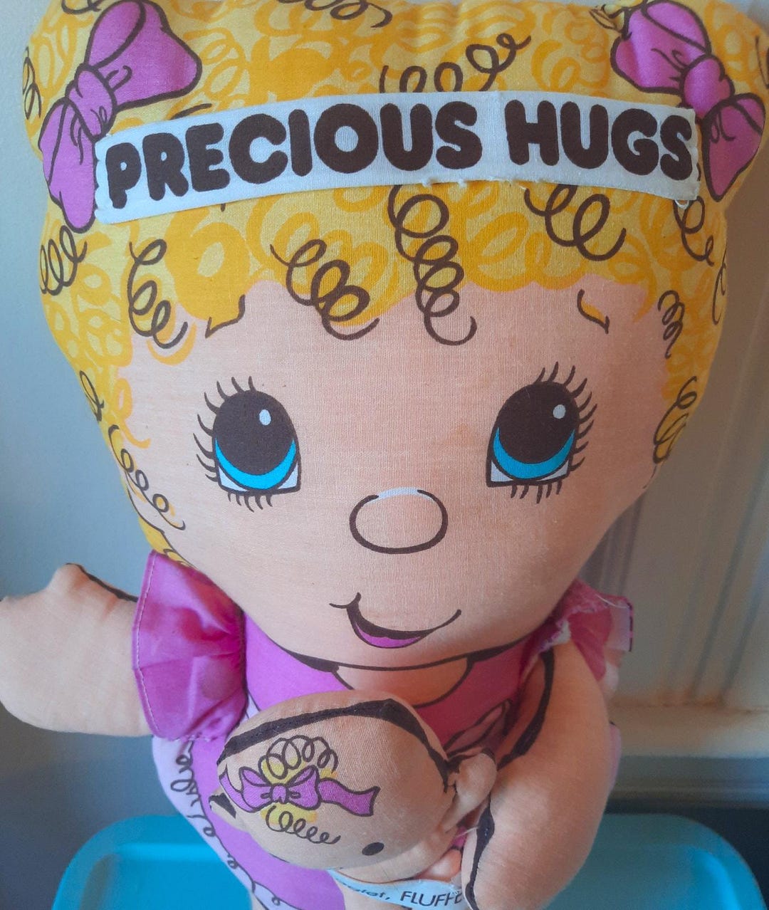 VTG Kenner Hugga Bunch Cloth Rag Doll Hand Sewn Precious Hugs 1984 ...