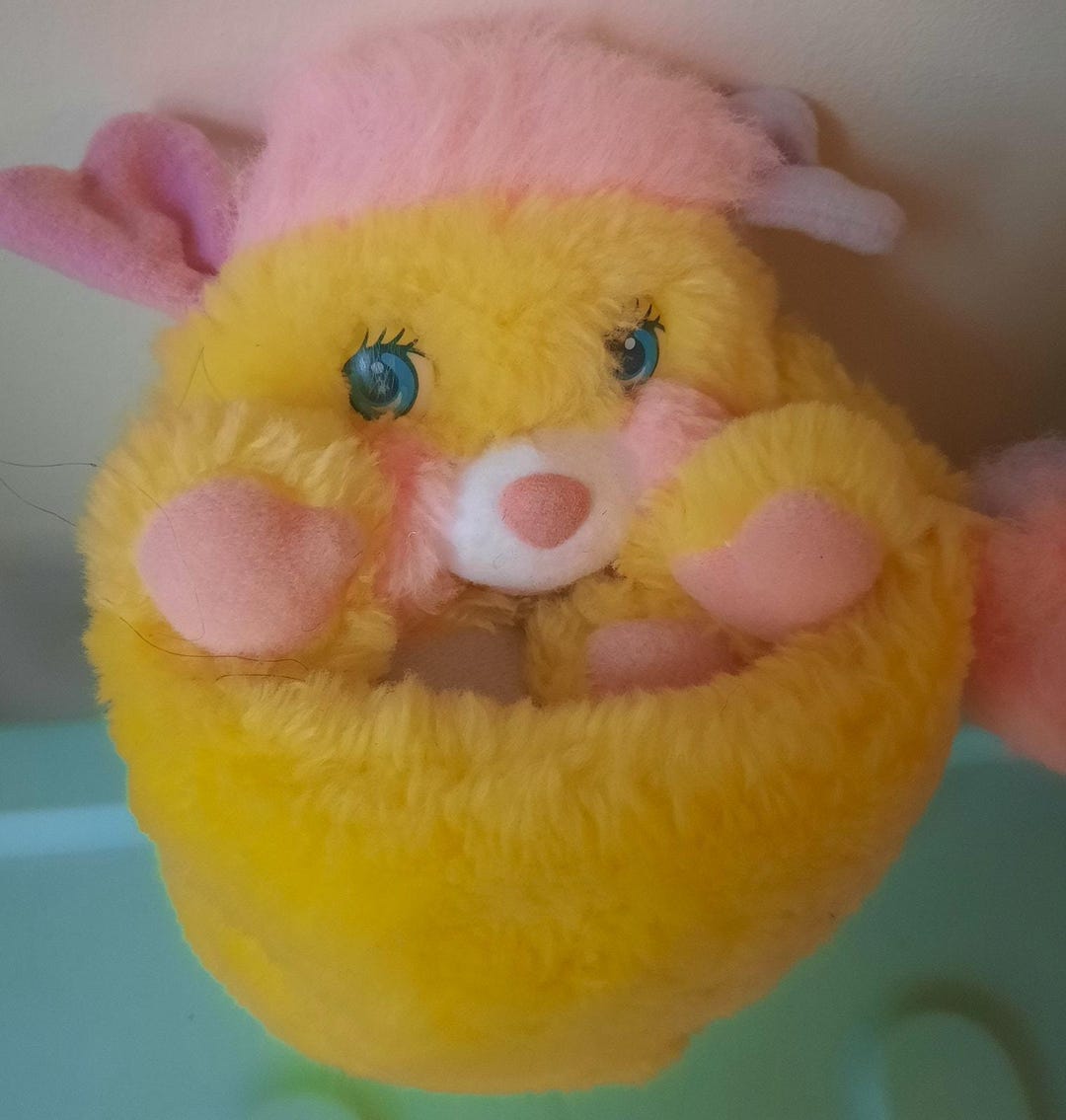 Vintage Popples Potato Chip Popple Plush Yellow 8 Odor Mattel 1985 1986 ...