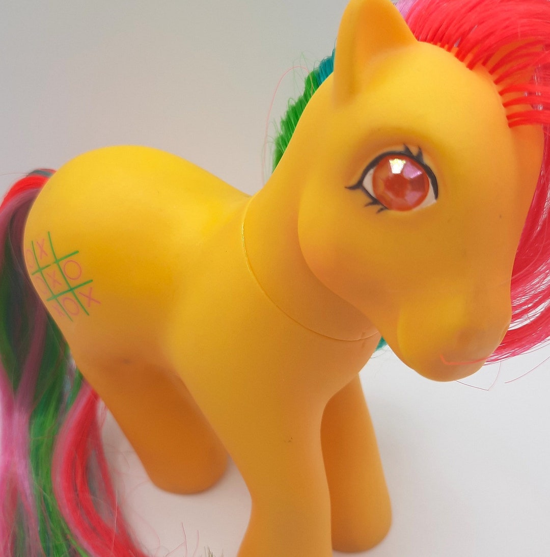 Vintage G1 My Little Pony Twinkle Eye Tic Tac Toe Hasbro MLP Rare HTF ...
