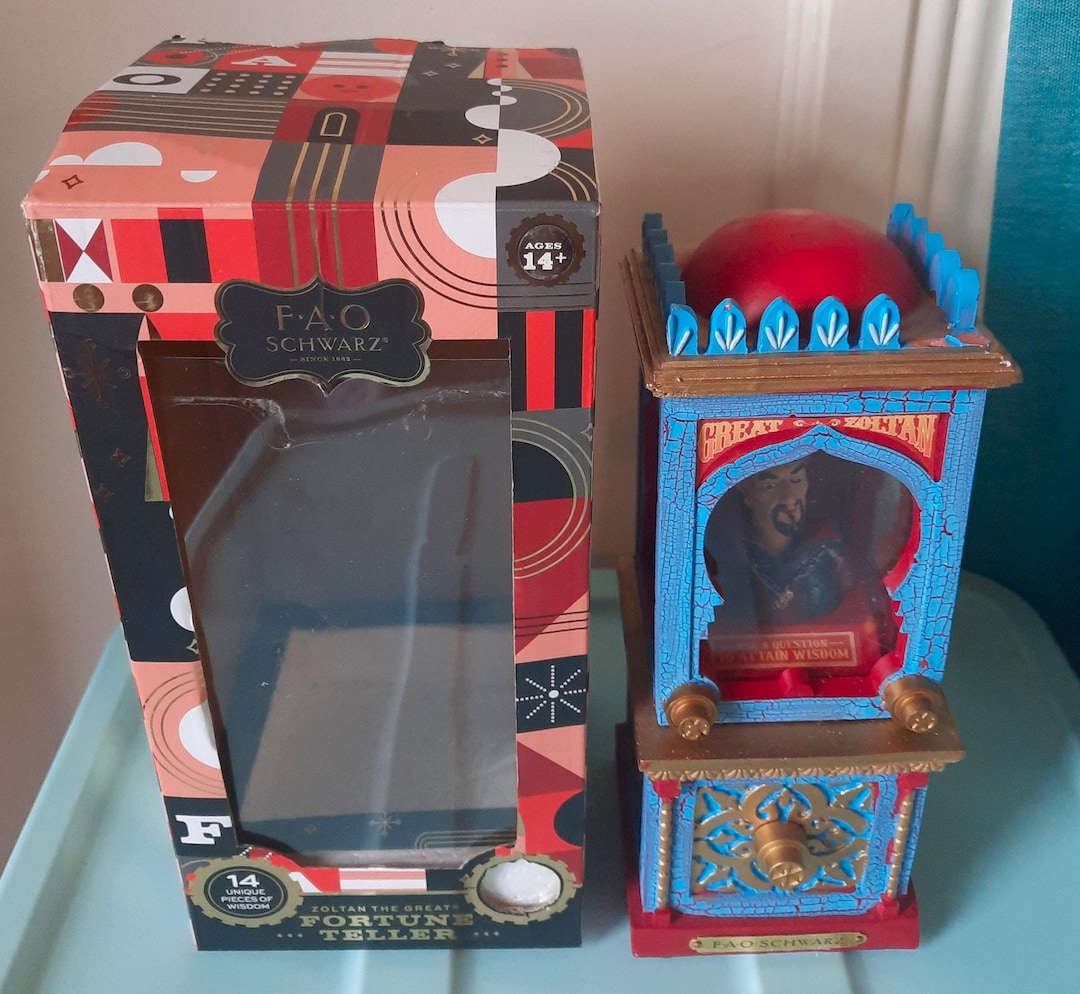 FAO Schwarz Zoltan the Great Fortune Teller With Box Big Tom Hanks Rare ...