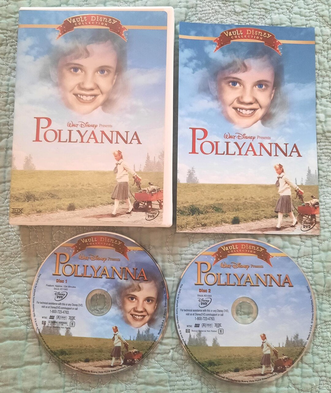 Disney Pollyanna DVD Vault Disney Collection 2 Disc Set OOP Rare HTF - Etsy