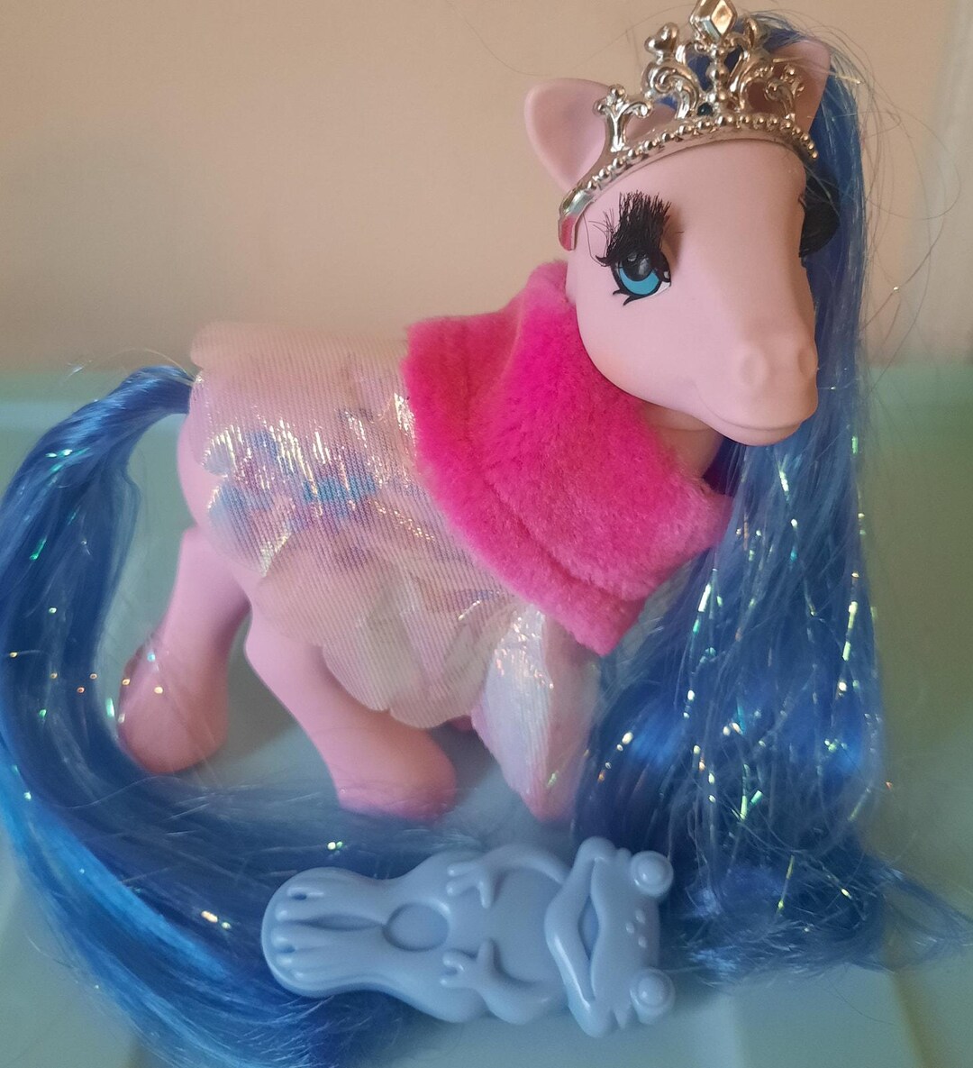Vintage G1 My Little Pony Princess Royal Pink W Accessories EXC Hasbro ...