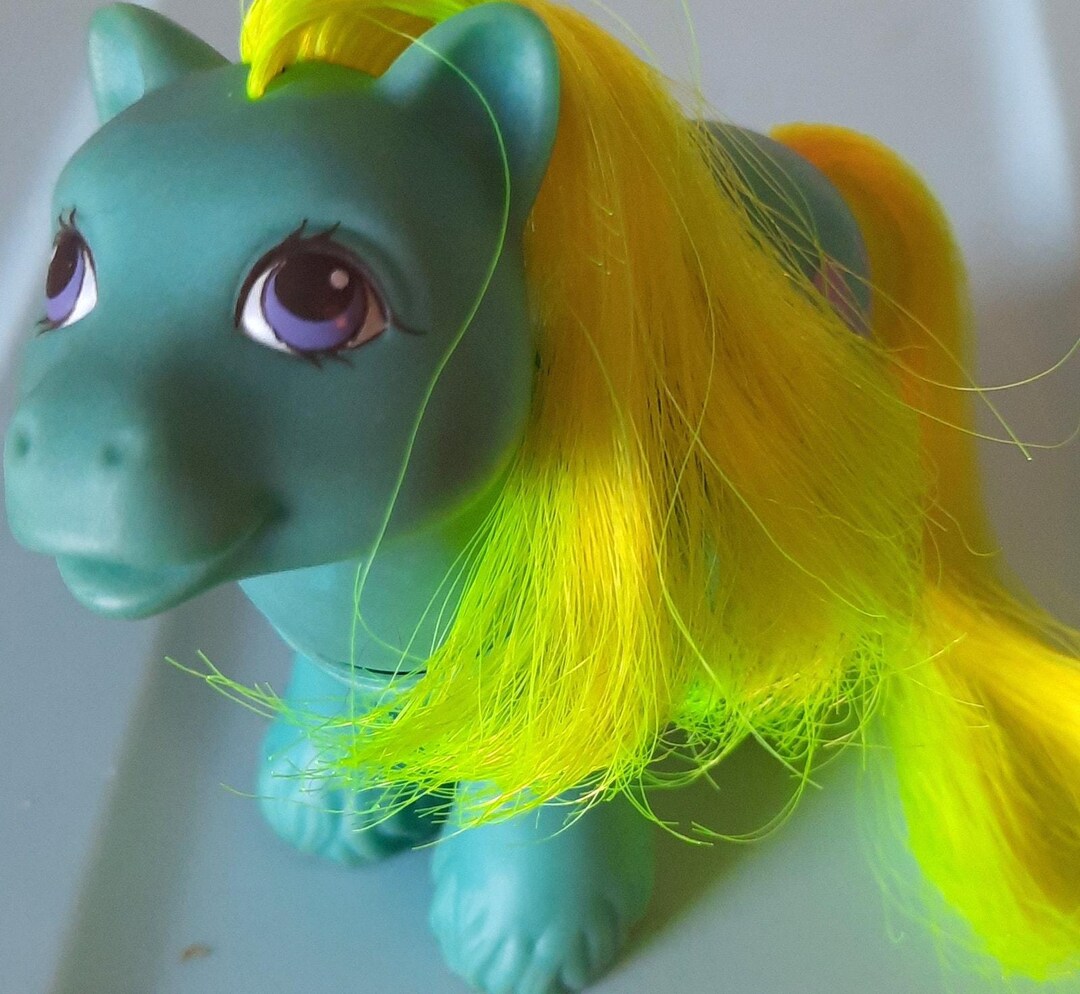 Vintage G1 My Little Pony Baby Ribbs Boy Brother Peek A Boo Hasbro MLP ...
