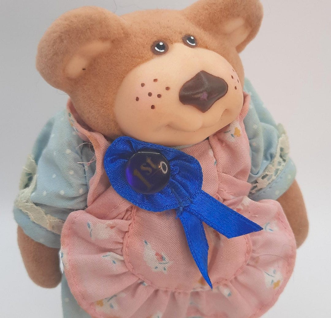 Vintage Furskins Hattie Bear Poseable Figure 5 Xavier Roberts CPK Doll ...