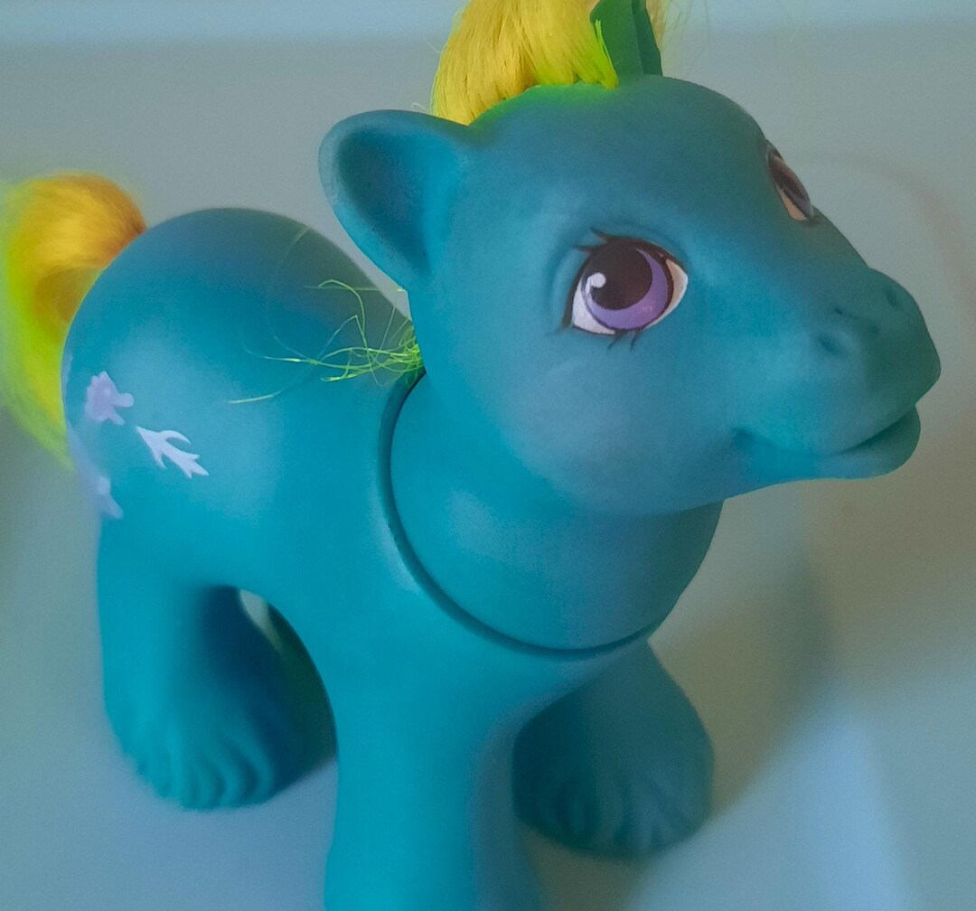 Vintage G1 My Little Pony Baby Ribbs Peek A Boo Boy TLC Hasbro MLP Rare ...