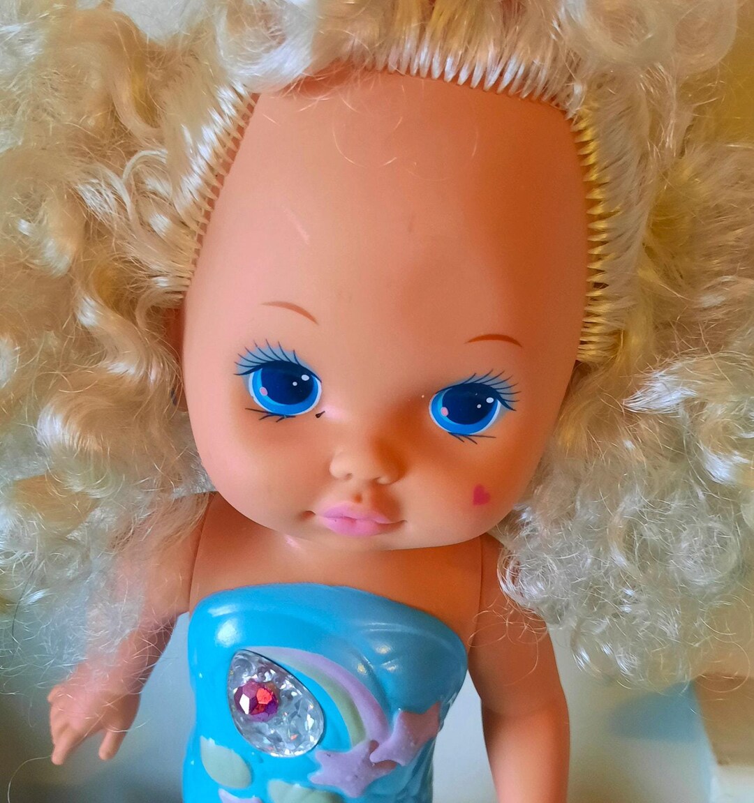 Vintage Little Miss Singing Mermaid Doll 13 Mattel 1991 Does Not Work ...
