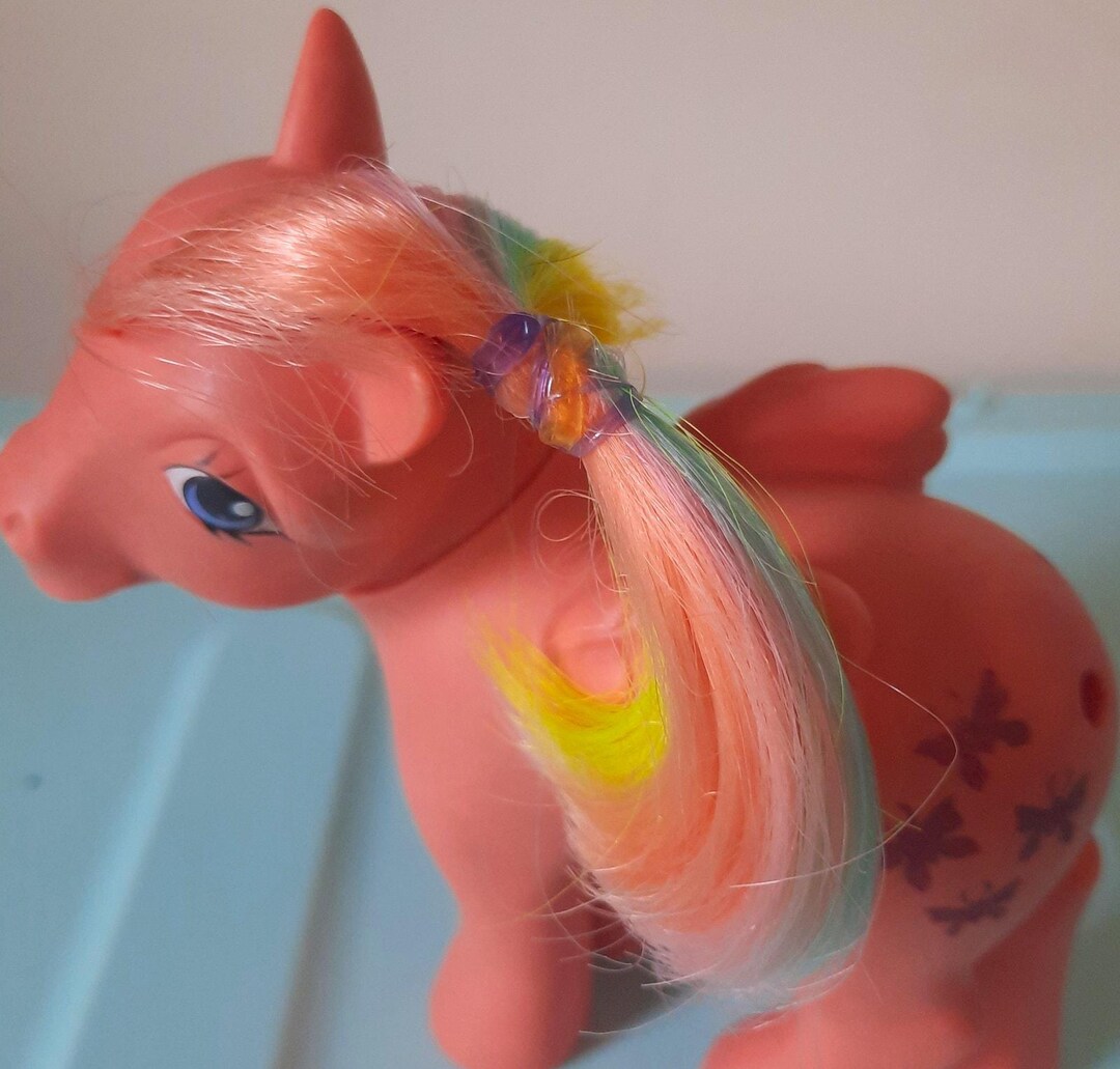 Vintage G1 My Little Pony Flutterbye Rainbow No Tail TLC Hasbro MLP Rare HTF - Etsy