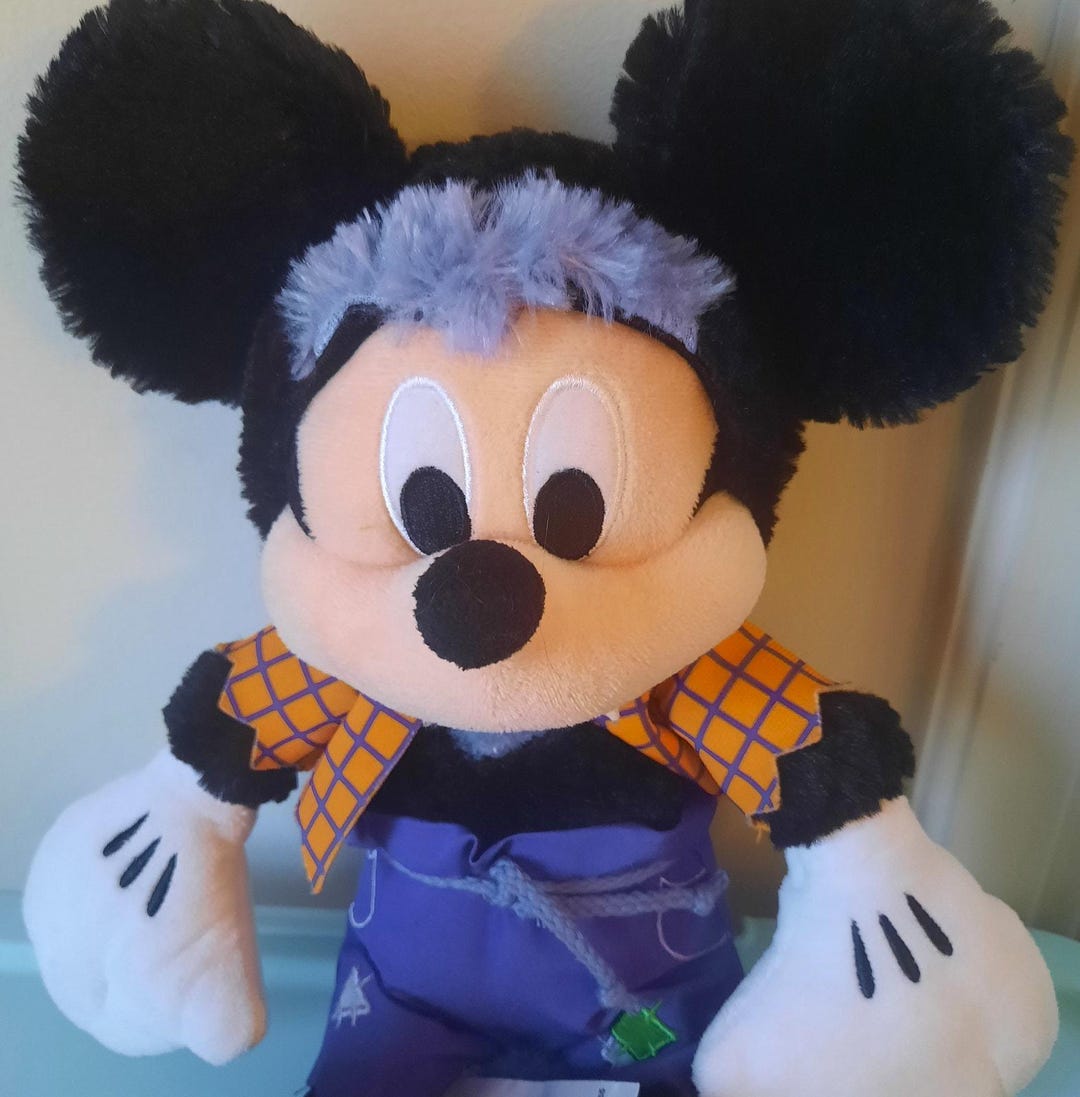 Disney Mickey Mouse Werewolf Halloween Plush 13" Disney Store Exclusive ...